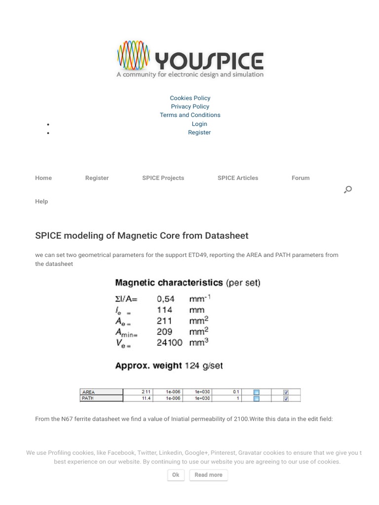 SPICE Modeling of Magnetic Core From Datasheet - Page 9 of 10 ...