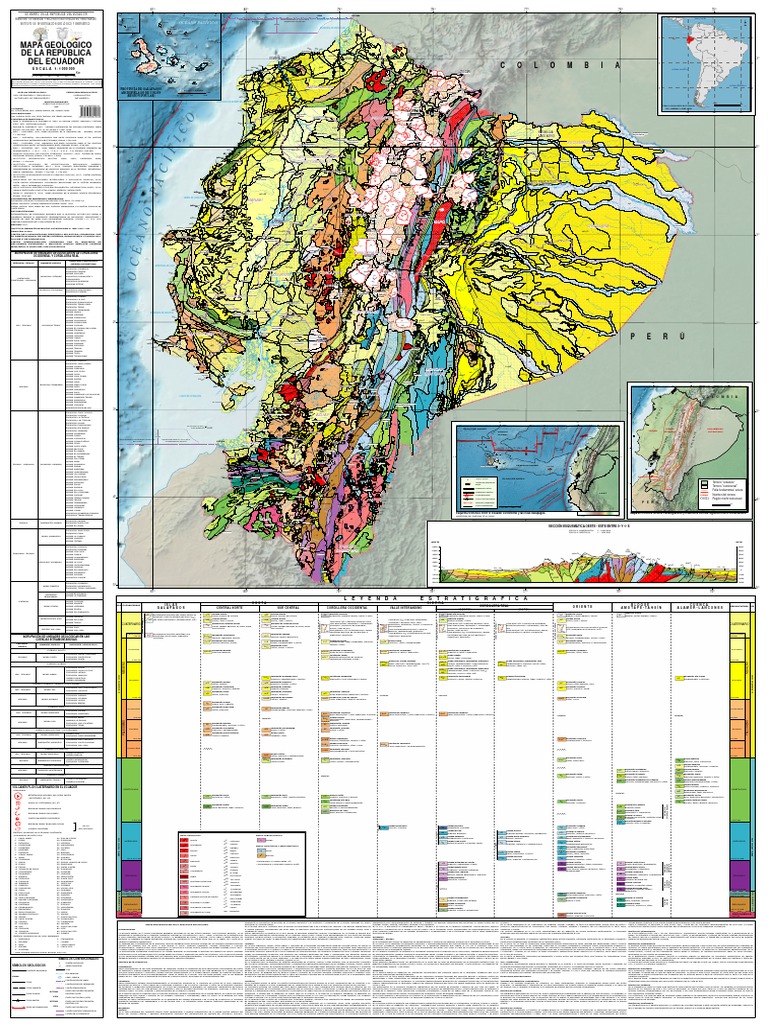 1.1. - Mapa Geológico de La República Del Ecuador - 2017 PDF | PDF ...