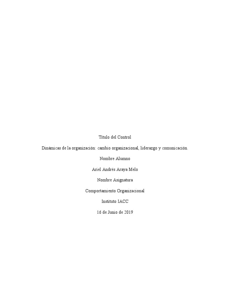 Ariel Araya Control6 | PDF | Liderazgo | Acción (filosofía)