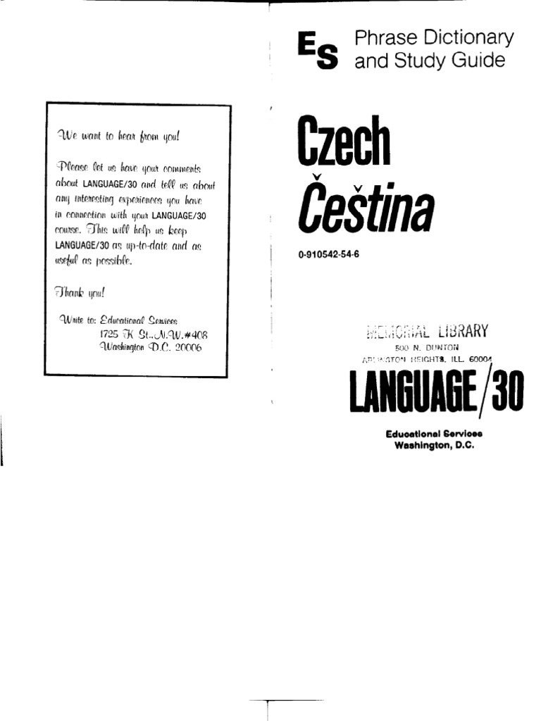 Checo - Czech Language 30 | PDF