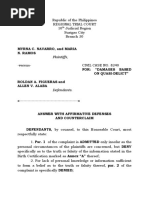 Answer With Affirmative Defenses | PDF | Pleading | Complaint