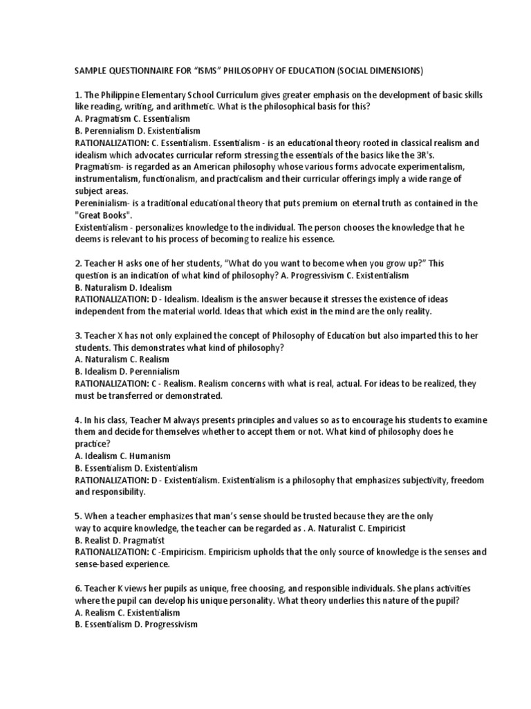 BLEPT | PDF | Philosophy Of Education | Idealism