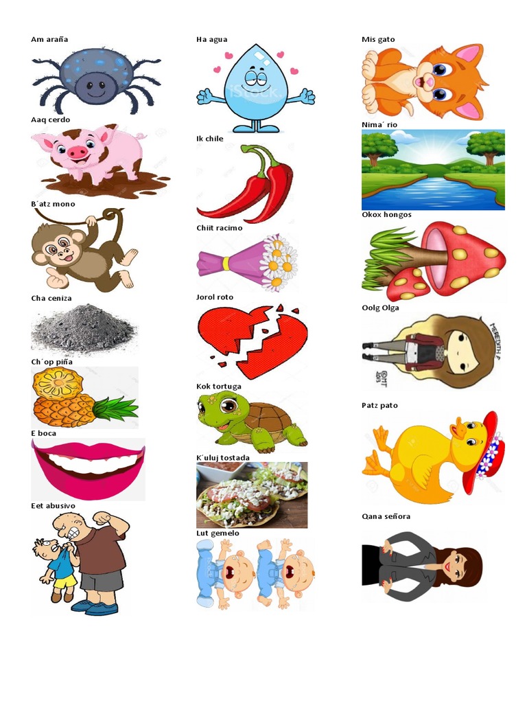 Palabras en Qeqchi | PDF