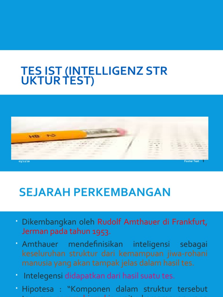 Tes IST (Intelligenz Struktur Test) | PDF