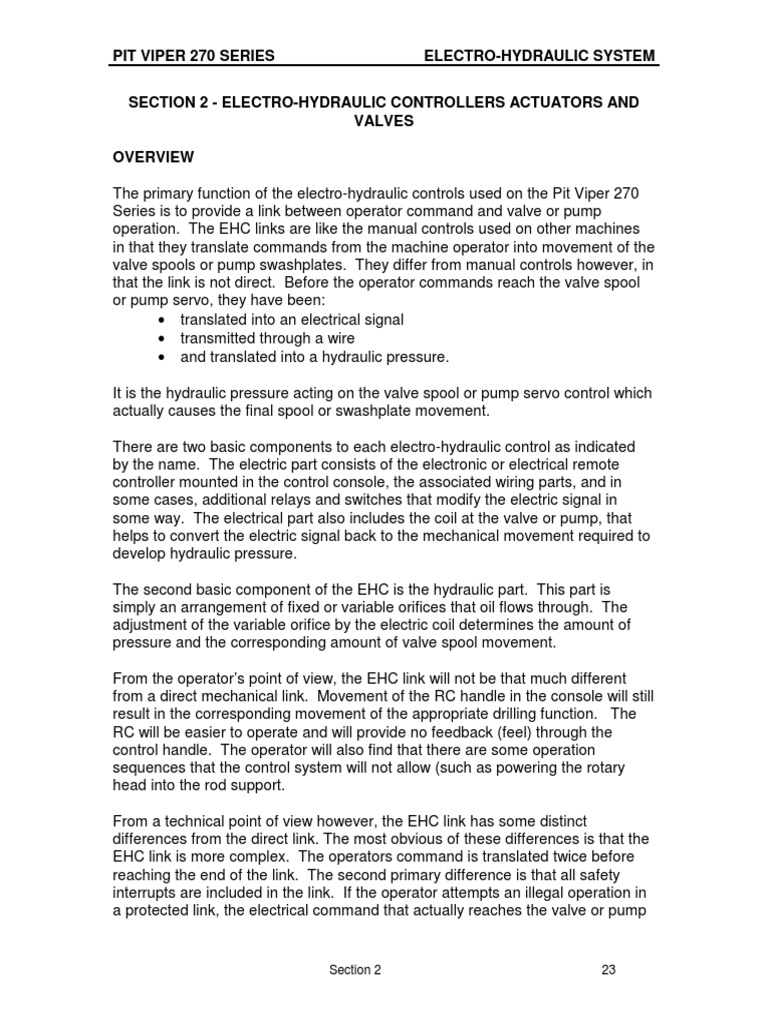 270 EHC Sec 2a EHC Actuators and Valves | PDF | Relay | Switch