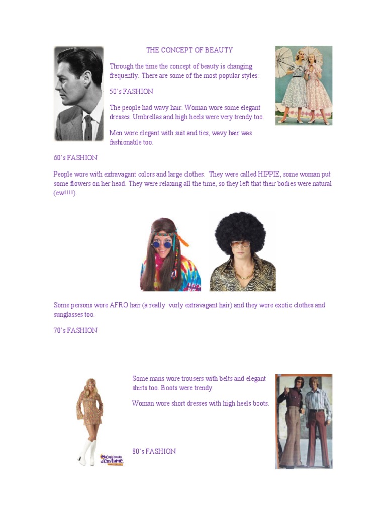 Evolution of Beauty in Fashion | PDF
