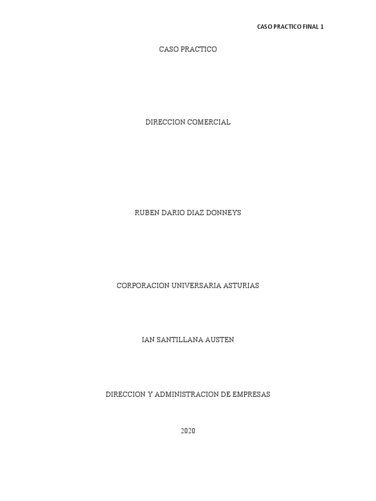 Caso Practico | PDF | Los consumidores | Sustentabilidad