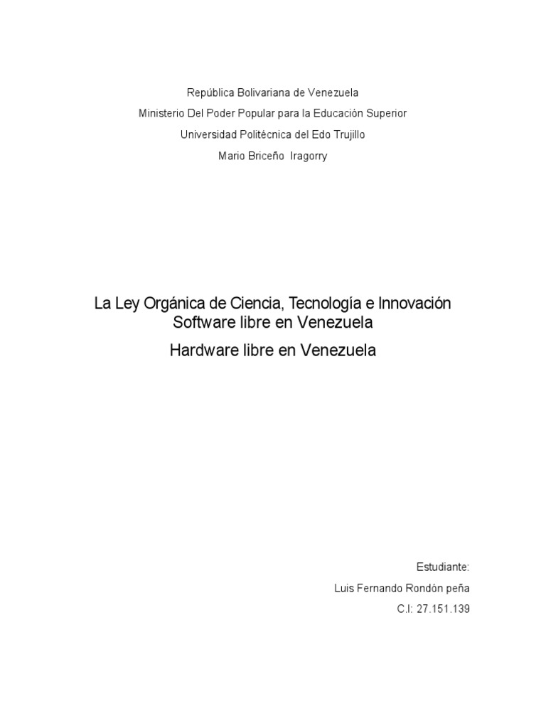 LOCTI | PDF | Software libre | Obras intelectuales