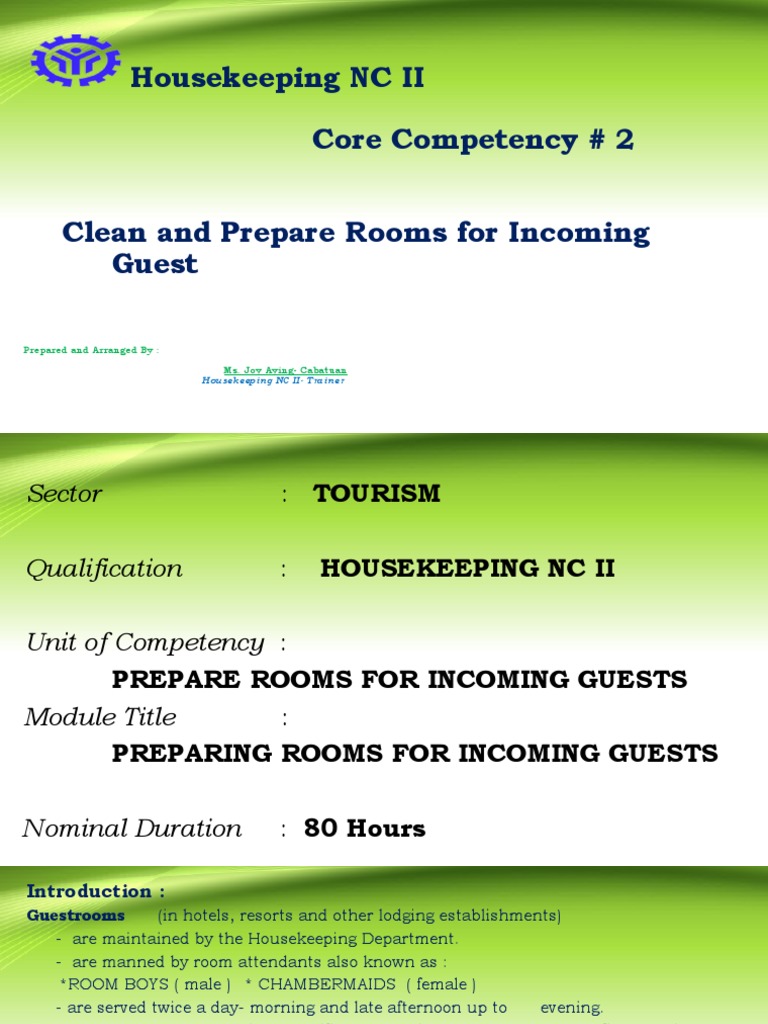 CORE # 2 Clean & Prepare 2 | PDF | Bed | Bathroom