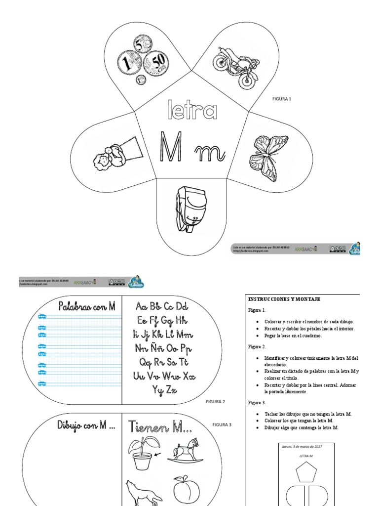 Lapbook Letra M PDF | PDF