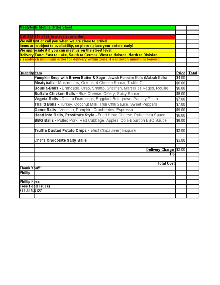 Menu&Delivery Worksheet 3 | PDF | Cooking, Food & Wine
