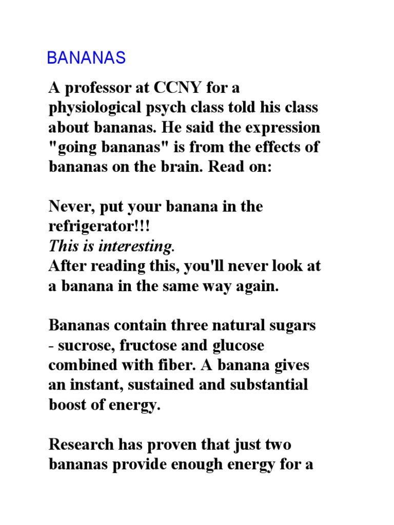 Bananas: This Is Interesting | PDF | Banana | Foods