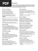 Orebro Questionnaire Scoring Guide | PDF