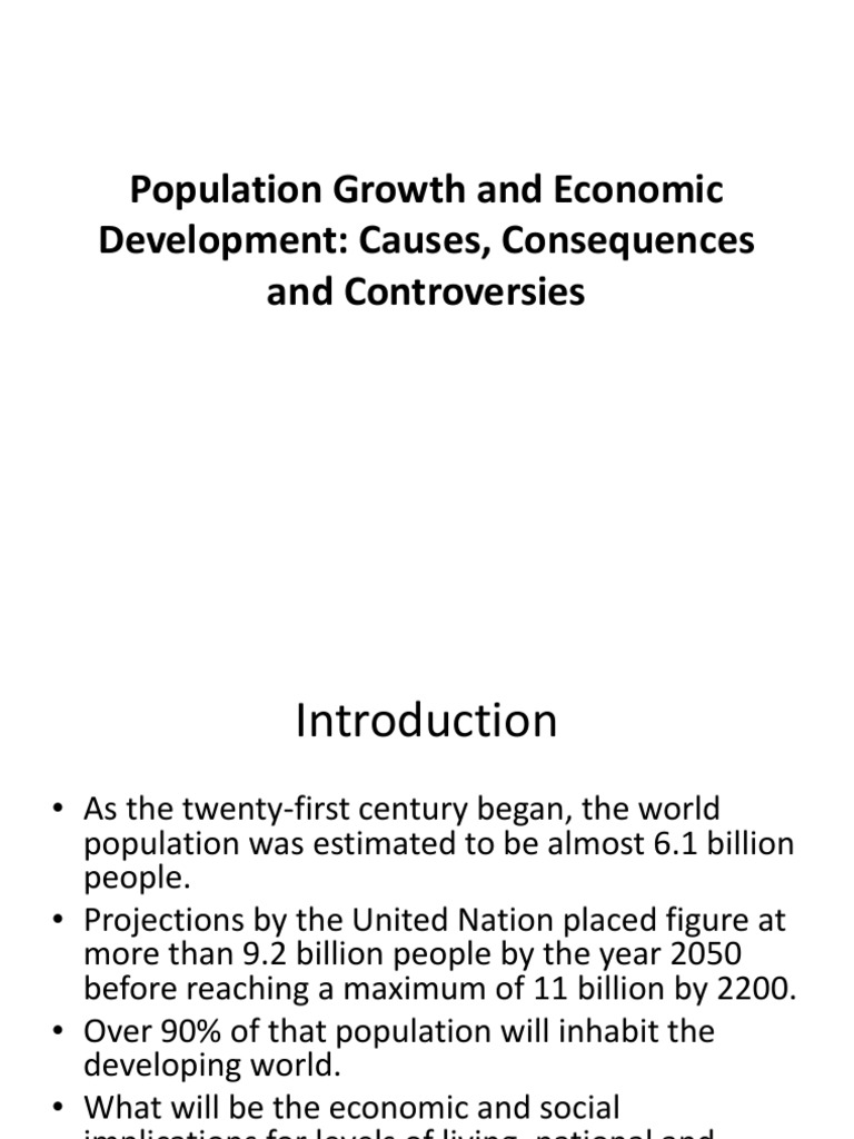 Population Growth and Economic Development PDF | PDF | Population ...