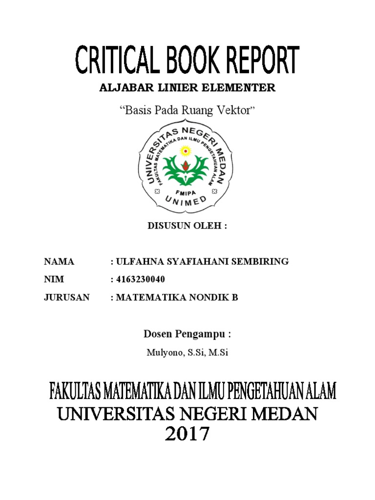 CBR 2 Aljabar Linier Elementer | PDF