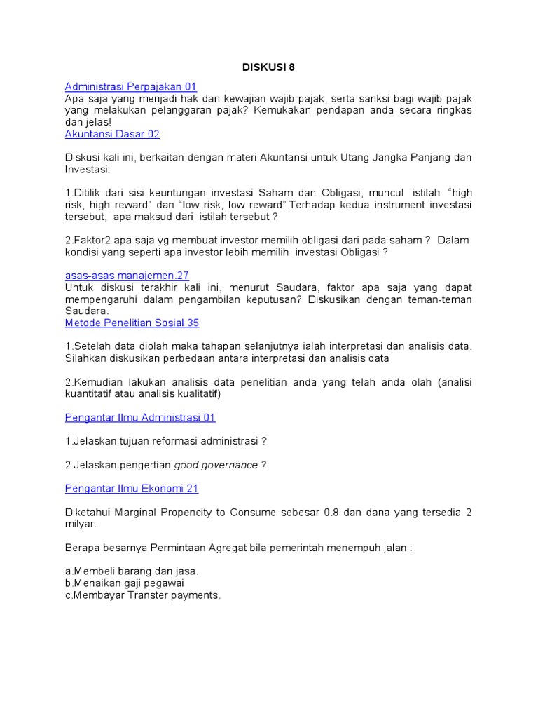 Diskusi 8 | PDF | Komputer