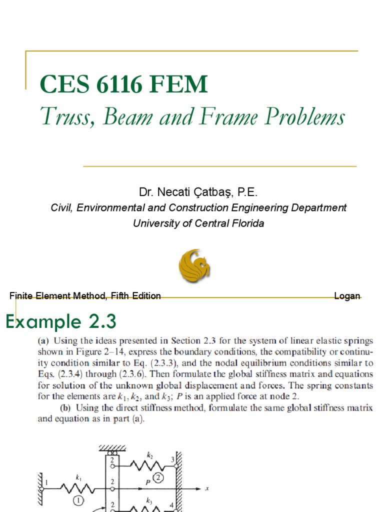 Trusses and Frames PDF | PDF | Finite Element Method | Matrix (Mathematics)