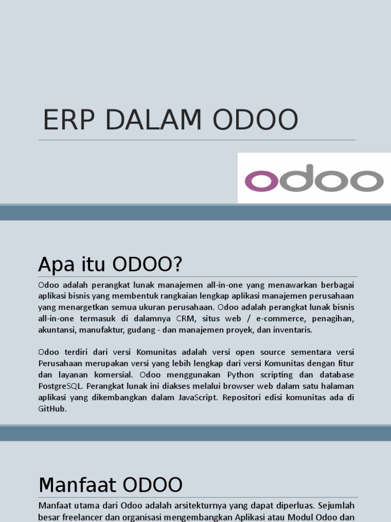 PPT Odoo | PDF