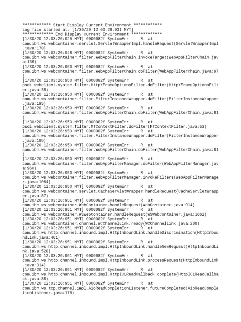 Maximo OSLC Provider Error Log | PDF | Data Management | Computing