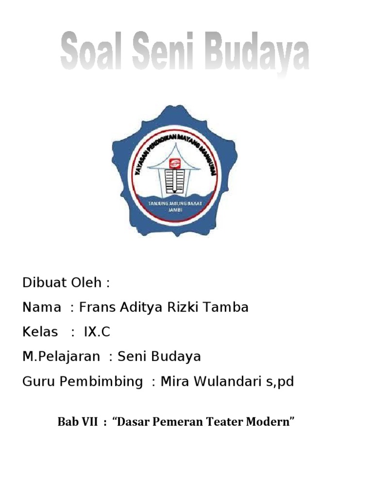 Frans Aditya Rizki Tamba | PDF | Seni