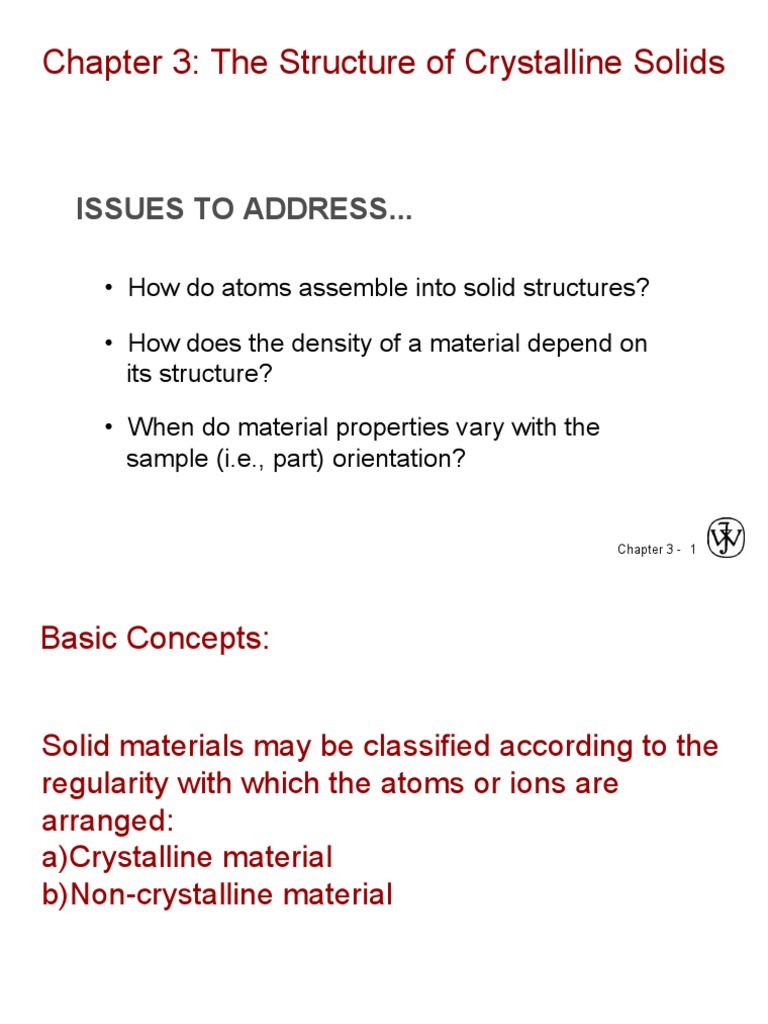 3A Crystal Structure | PDF | Crystal Structure | Crystal