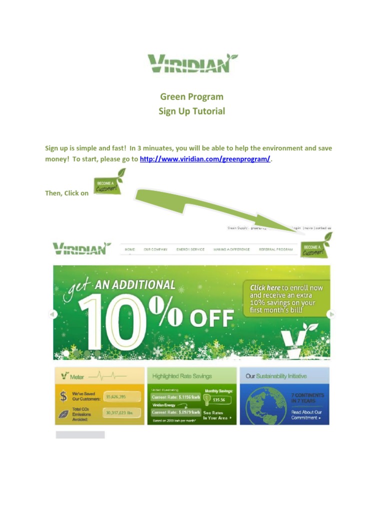 Green Program Sign-Up Guide | PDF | Lifestyle