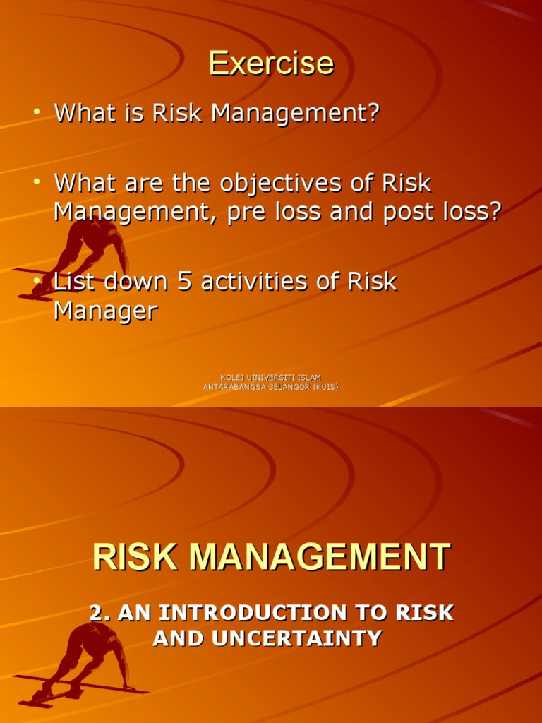 Introduction To Risk And Uncertainty Pdf Risk Uncertainty