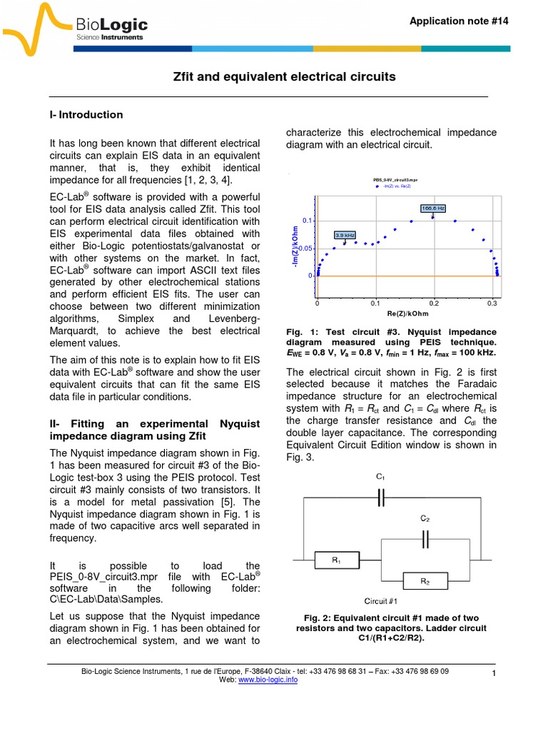 Application Note 14 | PDF | Electrical Network | Electrical Impedance