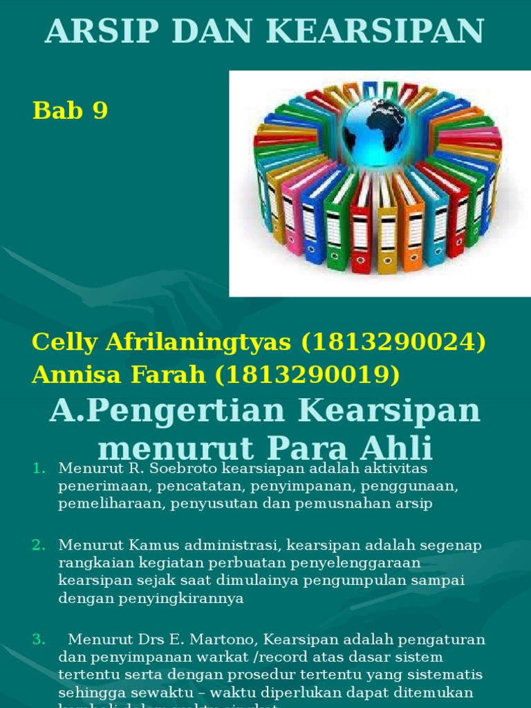Arsip Dan Kearsipan Power Point | PDF