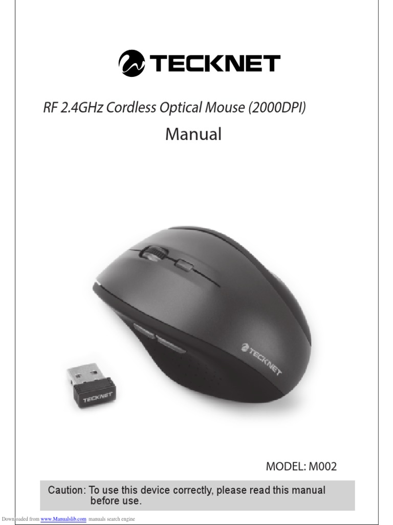 Wireless Mouse Tecknet m002 PDF | PDF | Windows 7 | Software