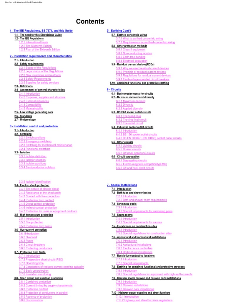 16th Edition IEE Regulations PDF | PDF | Electrical Wiring ...