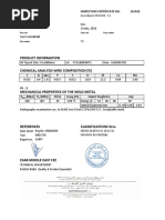 Wire Rope Test Certificate | PDF | Rope | Wire