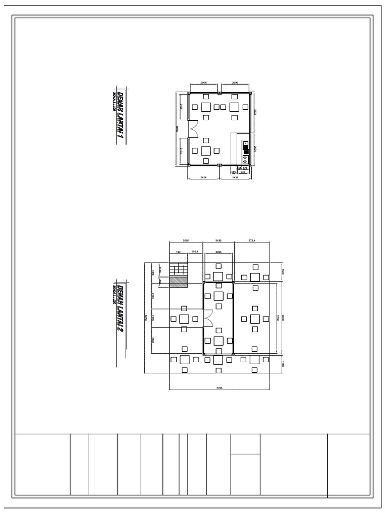 Denah Cafe 2 Lantai | PDF