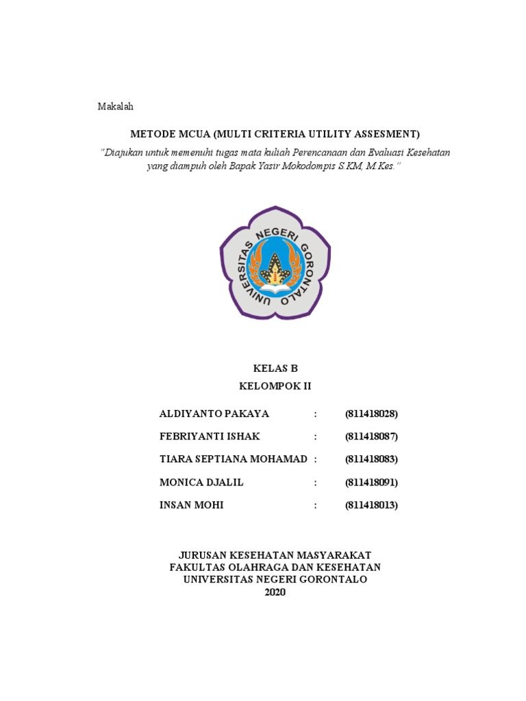 Makalah Metode MCUA | PDF