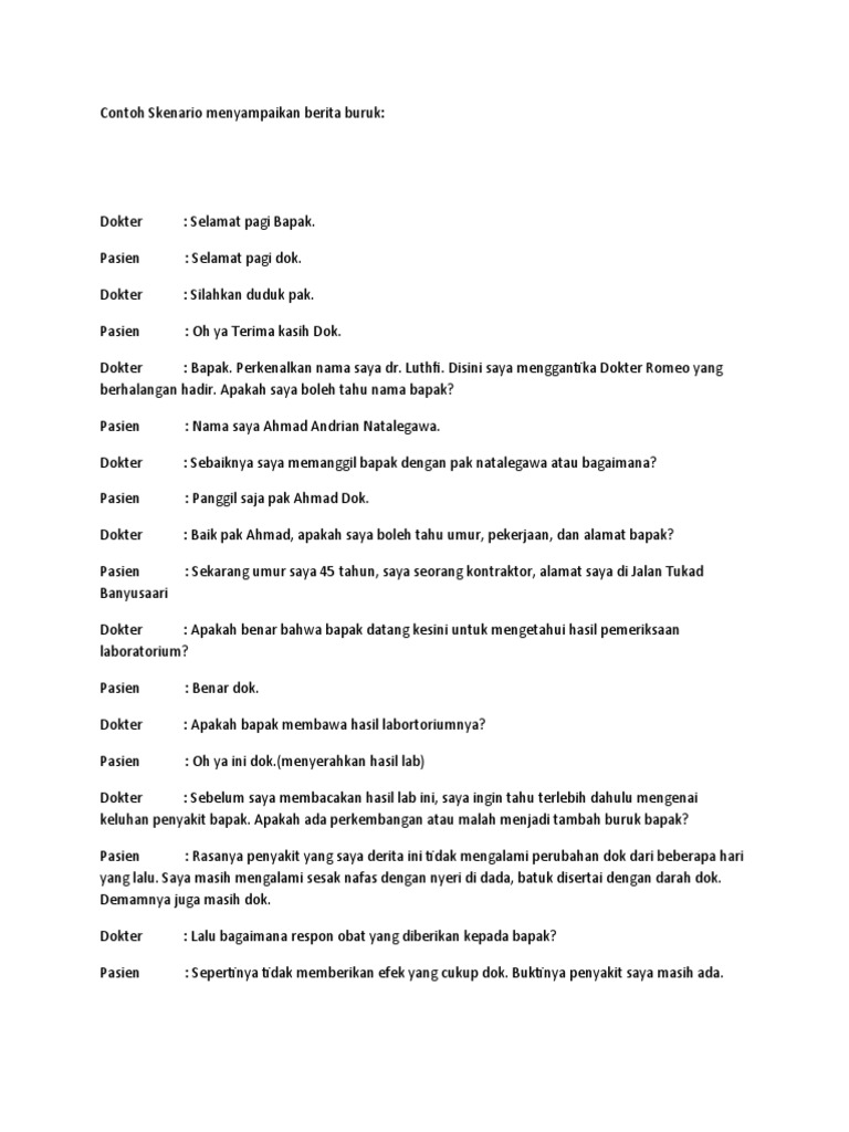 Contoh Skenario | PDF