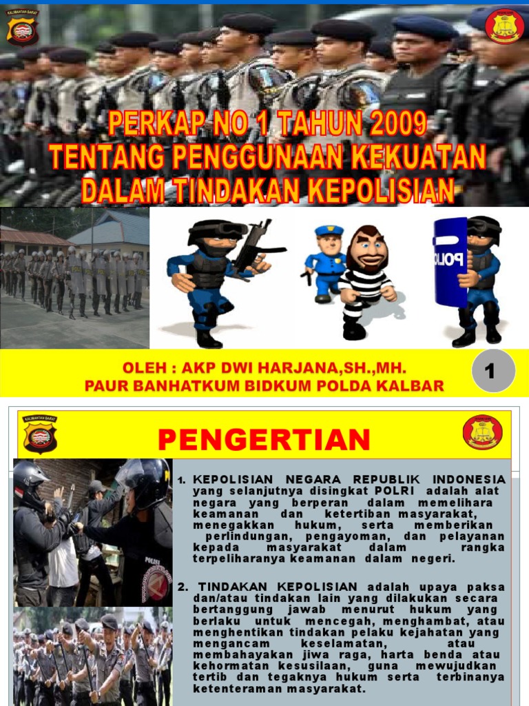 Perkap 01 Tahun 2009 | PDF