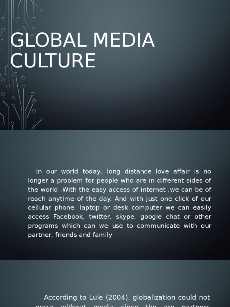 Global Media Culture and Its Evolution | PDF | Printing | Printing Press