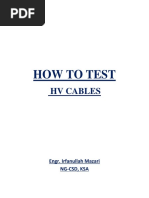 General Sheath Test Procedure HV Cable | PDF | Direct Current | Switch
