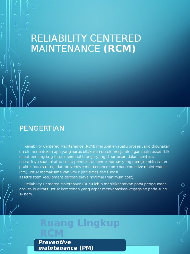 RCM | PDF