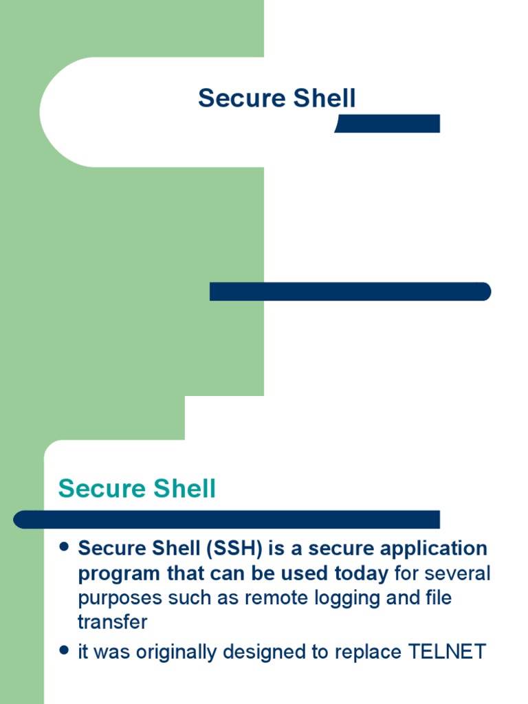 Secure Shell2 | PDF | Secure Shell | Network Protocols