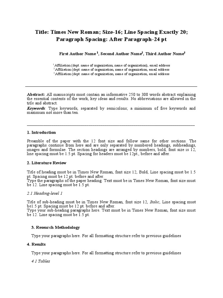 Guidelines for APA Journal Formatting | PDF | Times New Roman | Paragraph