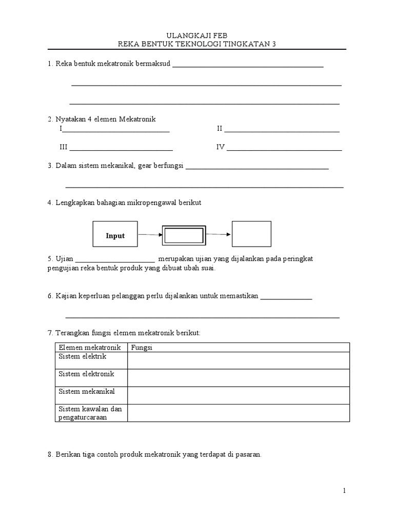 Ulangkaji RBT T3 Feb | PDF
