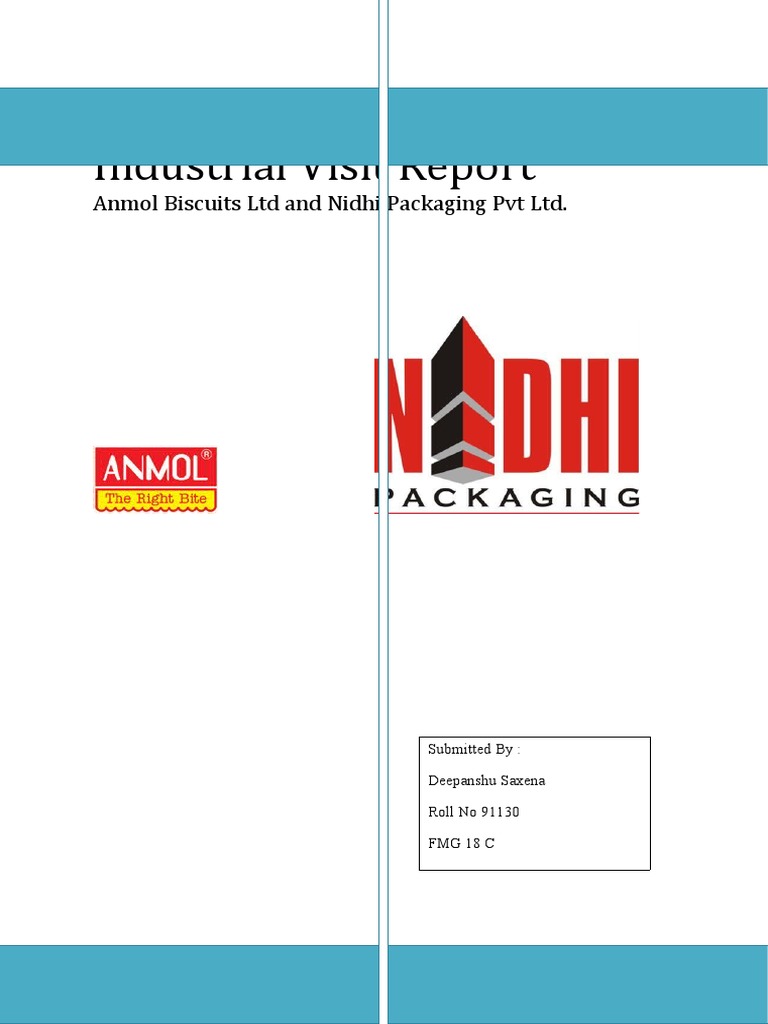 Industrial Visit Report | PDF | Business | Foods