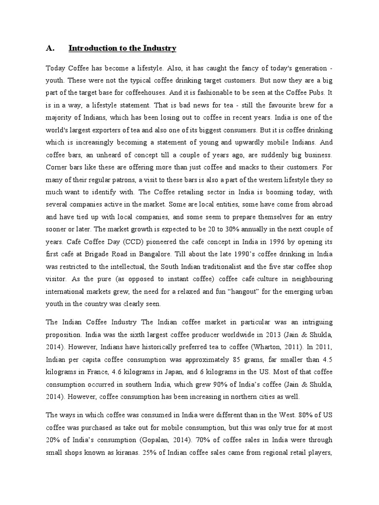 Coffee Industry | PDF | Starbucks | Coffeehouse