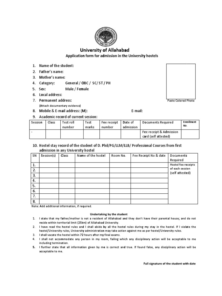 Proforma New Admissions | PDF | Learning