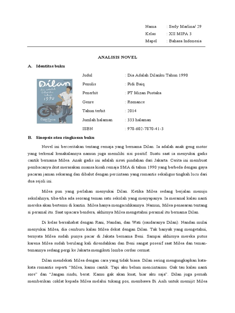 Analisis Buku Dilan | PDF