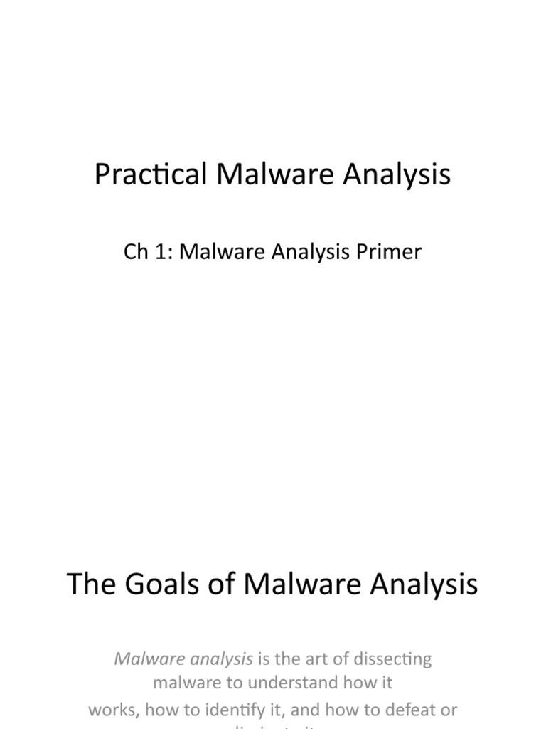 Intro. To Malware Analysis - 20313 | PDF | Malware | Antivirus Software
