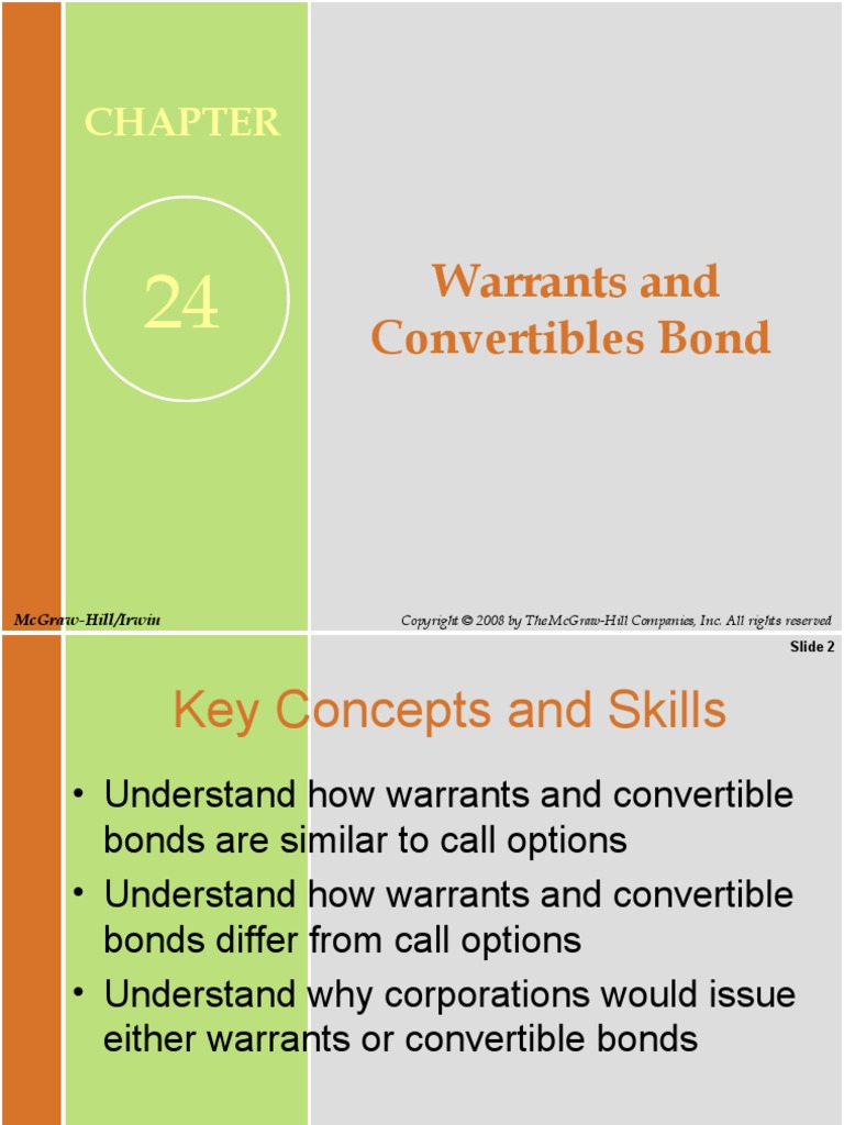 07 Warrant N Convertibles Bonds-1 | PDF | Warrant (Finance ...