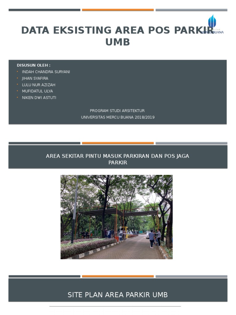 Data Eksisting Area Pos Parkir Umb | PDF