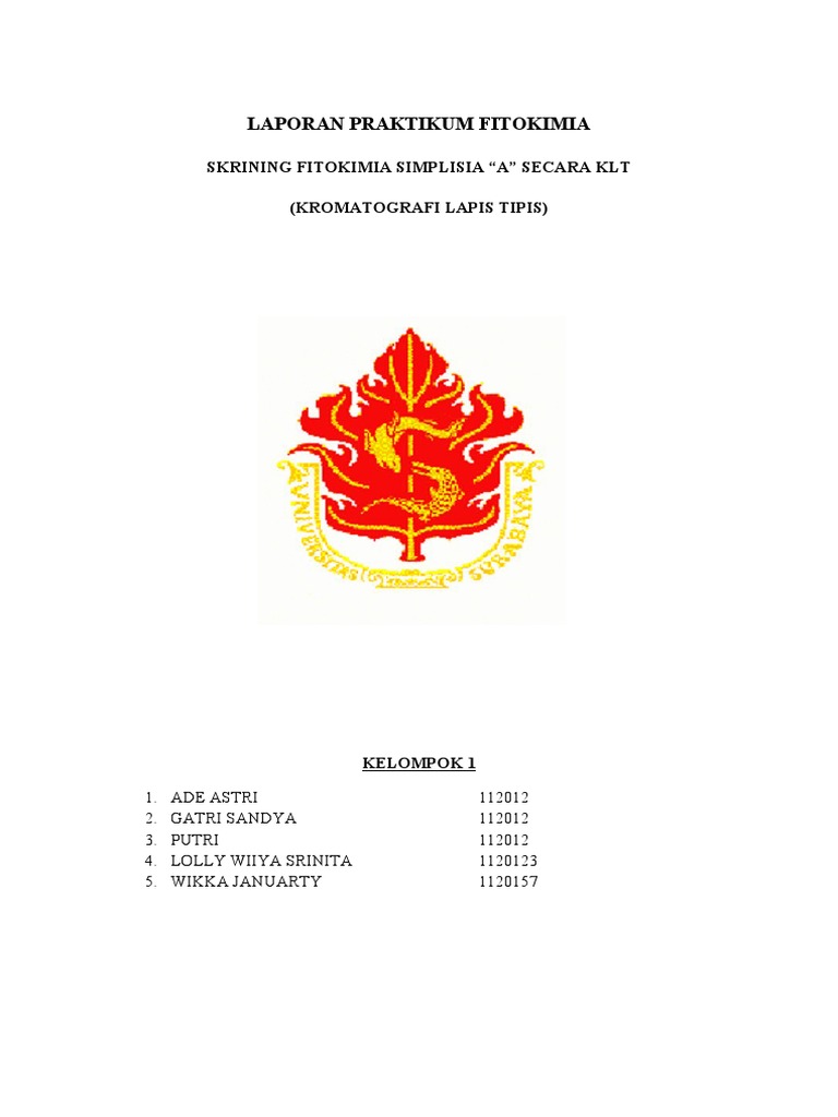 Laporan Praktikum Fitokimia Skrining Fit | PDF